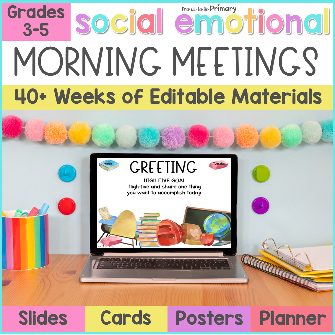 SEL Morning Meeting Greetings Slides Question Social Emotional Skills