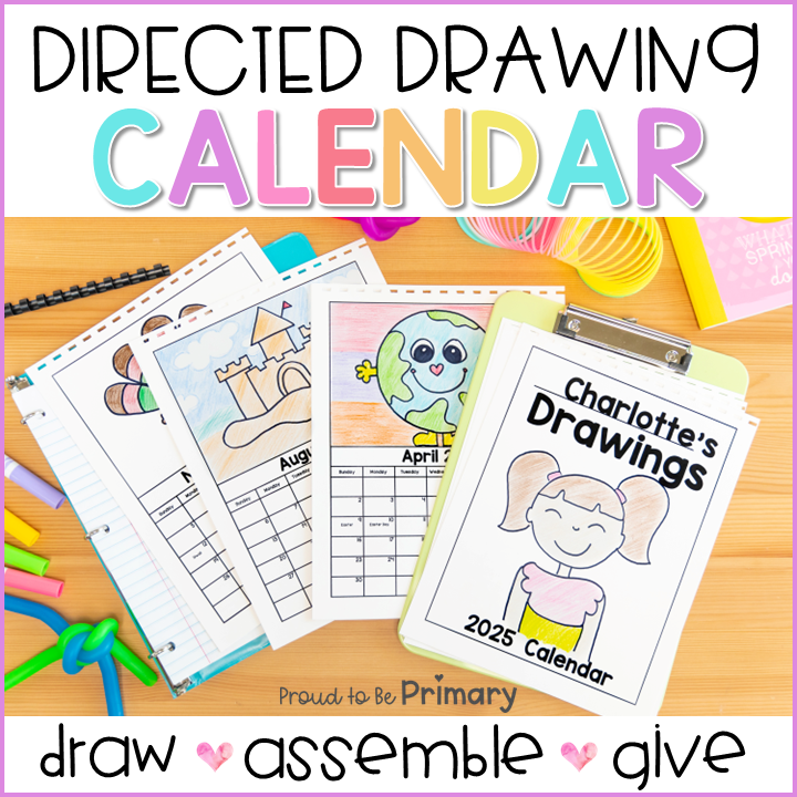 Monthly Editable Directed Drawing Calendar 2025 2026 through 2030 - Ke