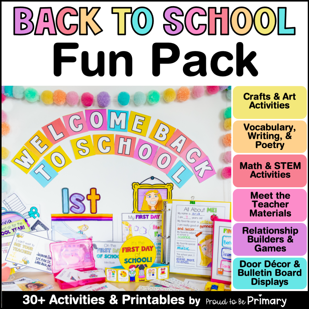 Back to School Activities - Back to School Night, First Day Crafts
