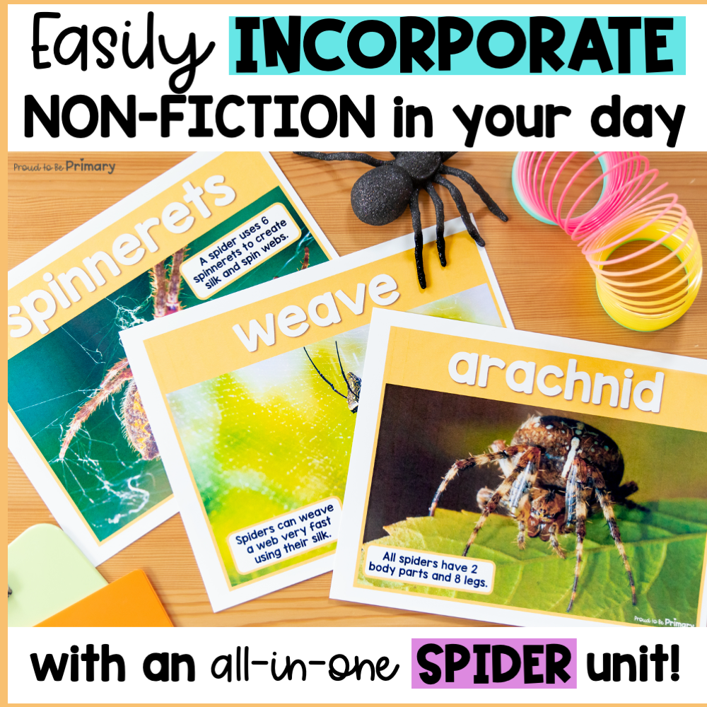 Spider Science & Non-Fiction ELA Unit – Proud to be Primary