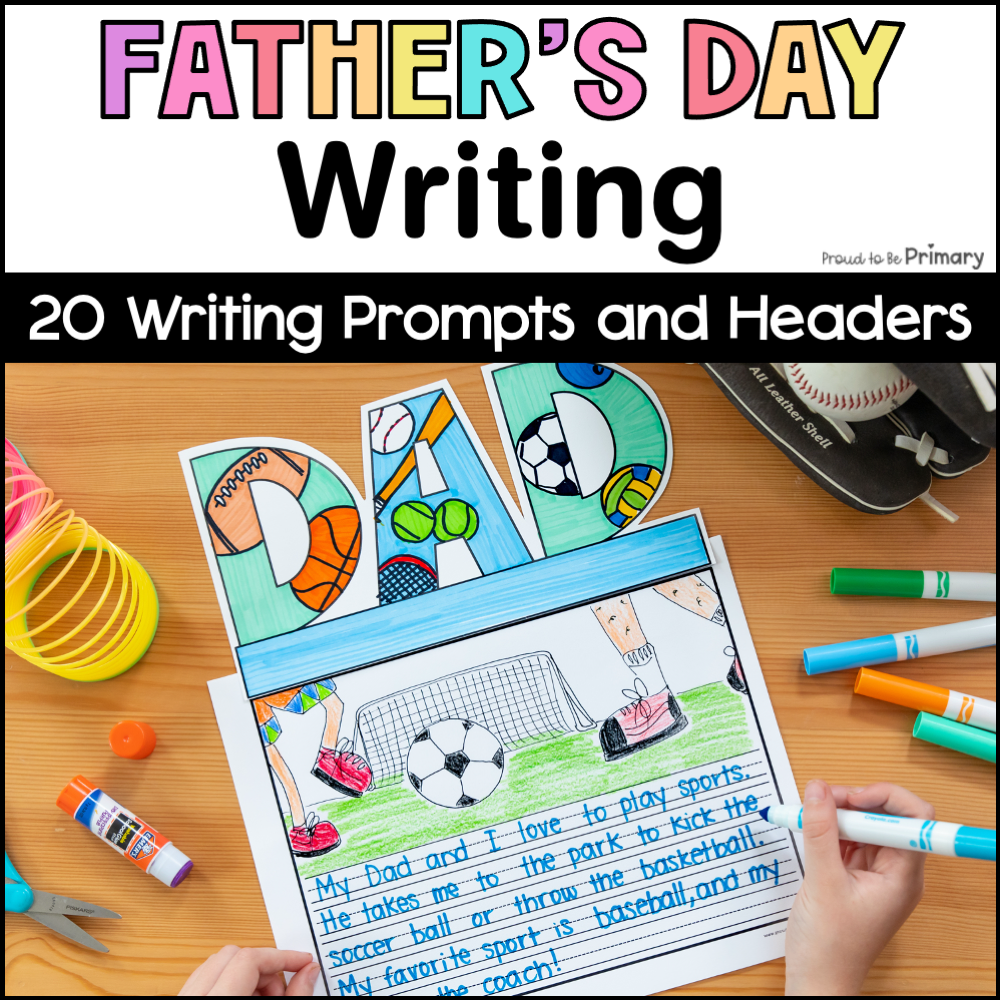Father's Day Writing Prompts Happy Father's Day Card Template Activity