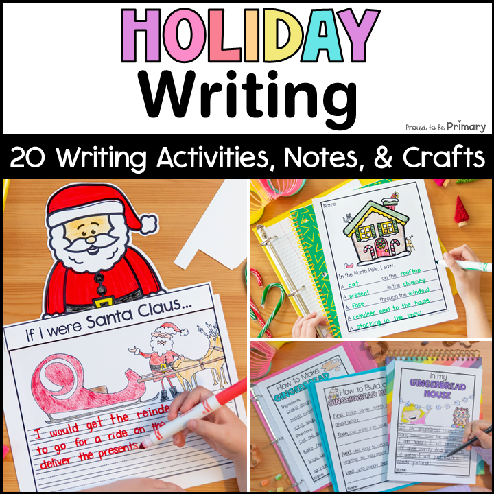 Christmas Writing Center Paper Prompts Gift Tag Letter Template If I W