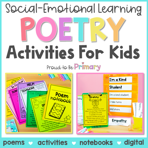 SEL Poems & Writing Activities, Social Emotional Learning Worksheets P