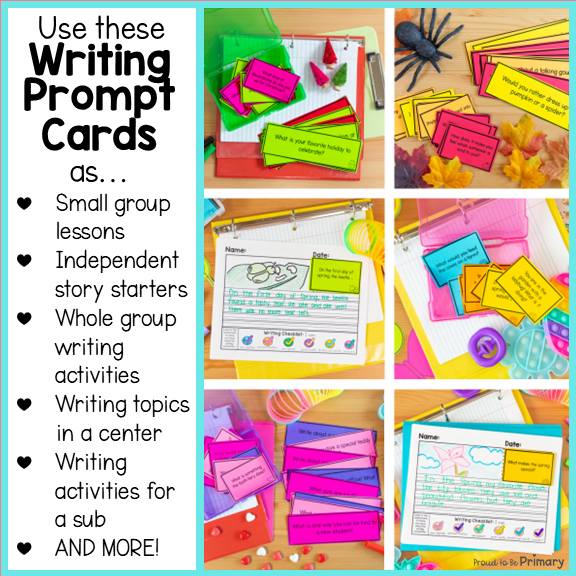 Writing Prompts & Ideas for Kindergarten, 1st Grade & 2nd Grade Writin ...