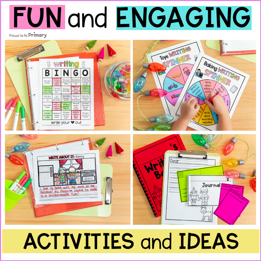 Winter Writing Center for K, 1st and 2nd Grade Classrooms – Proud to be ...