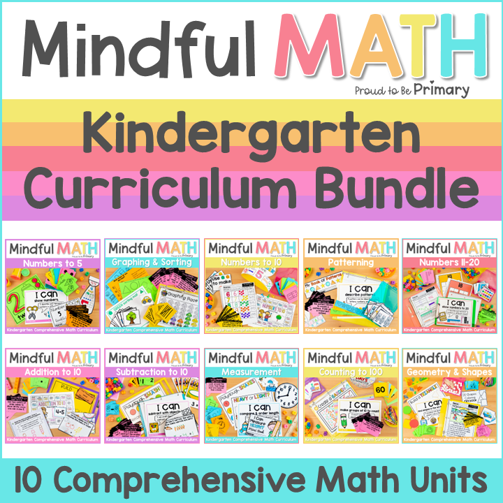 Kindergarten Math Curriculum Centers Worksheets Assessments - 100 Kind