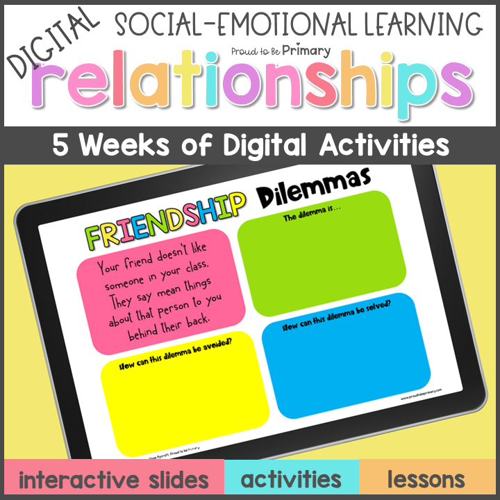 Making Friends & Being a Friend Digital Social Skills Curriculum Activ