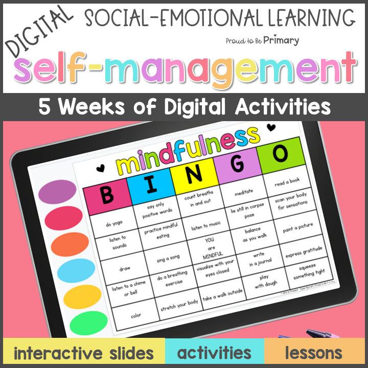 Mindfulness & Self-Management DIGITAL Lessons and Activities for Grades 3-5