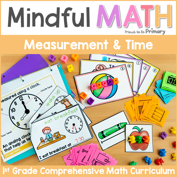Measurement & Time (Hour & Half Hour) - First Grade Mindful Math ...