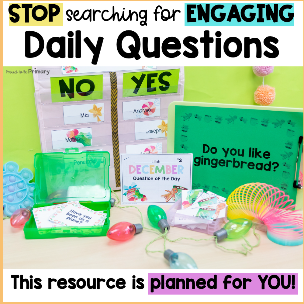 December Question of the Day Cards for Morning Meeting – Proud to be ...