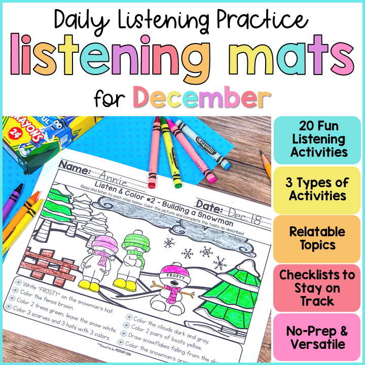 Listening Activities for December – Proud to be Primary