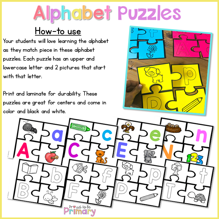 Alphabet Puzzles – Proud to be Primary