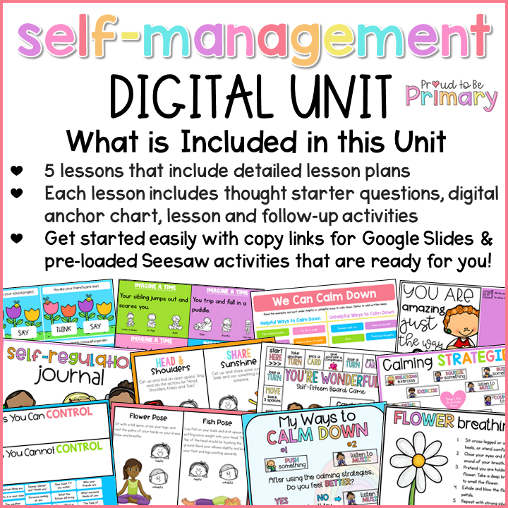 Digital Self-Regulation K-2 Lessons & Social Emotional Learning ...