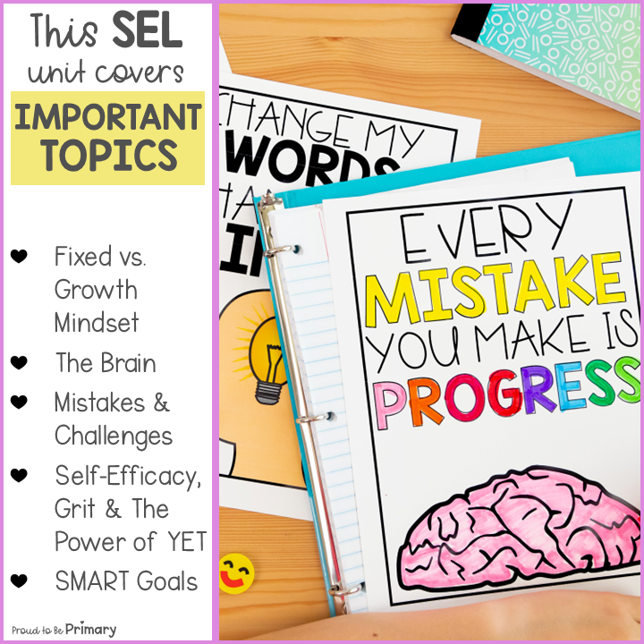 Growth Mindset & SMART Goal Setting - Social Emotional Learning Curric ...