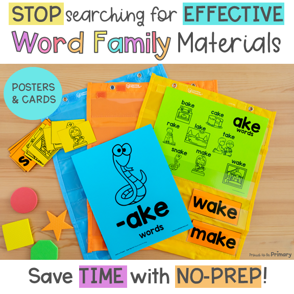 Long Vowel Word Family Activities Bundle – Proud to be Primary