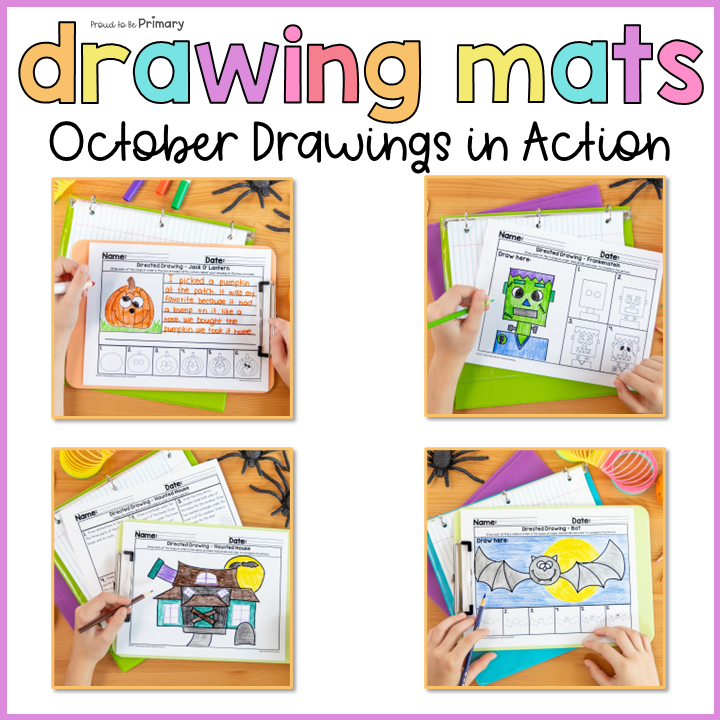 Halloween Directed Drawings | How to Draw Frankenstein, haunted house ...