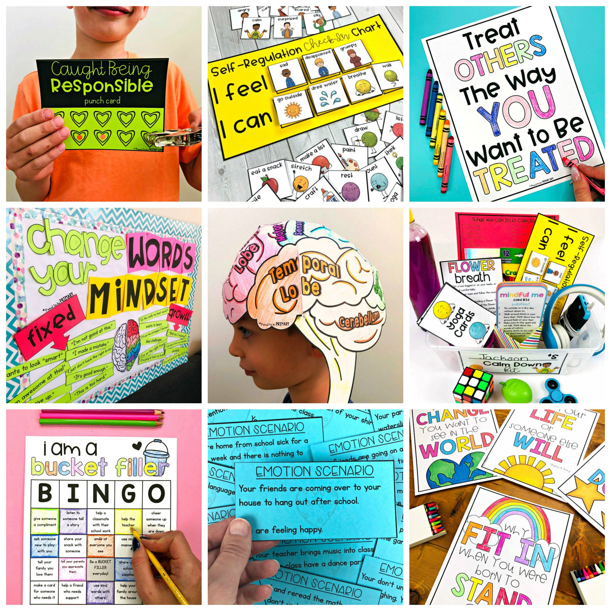 Social Emotional Learning Curriculum for Grades 3-5 BUNDLE – Proud to ...