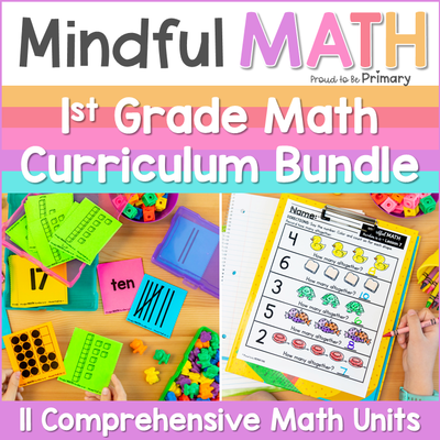 Grade 1 MATH Curriculum - 1st Grade Math Bundle for the Entire Year
