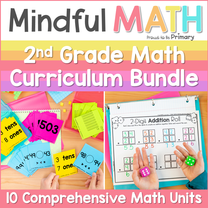 2nd Grade Math Curriculum Games, Centers, Worksheets, Activities