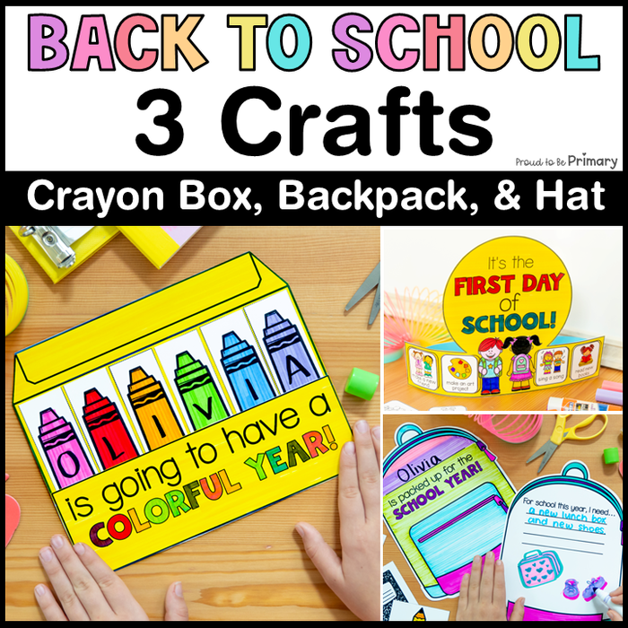 Back to School Activities - Back to School Night, First Day Crafts