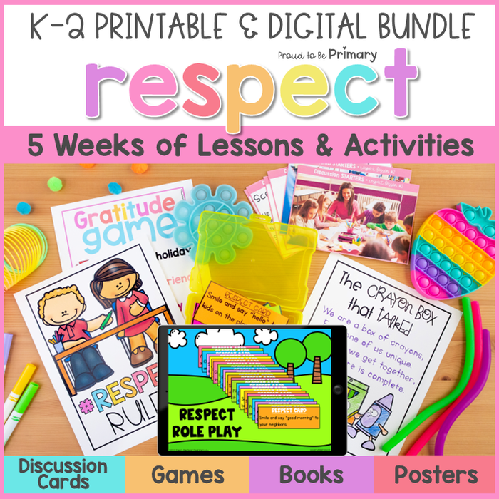 Respect & Gratitude DIGITAL Google Slides Lessons & Week of Respect