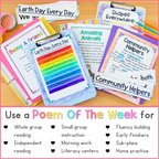Poem of the Week Shared Reading & Poetry Month Activities with 100th D