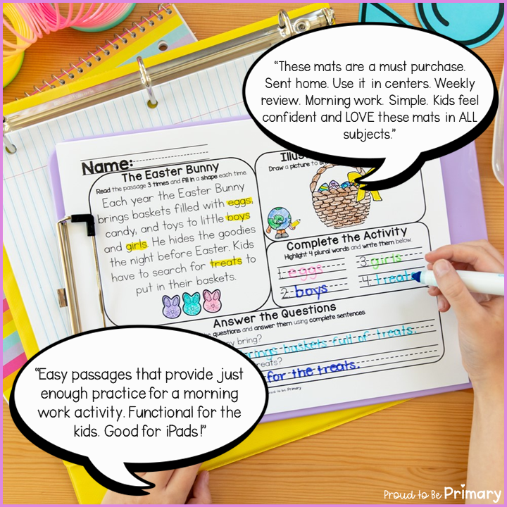 April Reading Comprehension Passages – Proud to be Primary