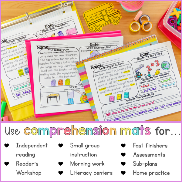 Reading Comprehension Passages Bundle