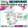 Sea Turtle Reptile Animal Science & Non-Fiction ELA Unit