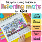 April Spring Activities Following Directions Listening Activity Listen