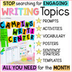 Summer Writing Center for K, 1st and 2nd Grade Classrooms