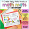 1st Grade December Winter Math Review Packet Assessments Christmas Wor