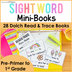 Dolch Printable Sight Word Decodable Books - Pre Primer 1st Grade Kind
