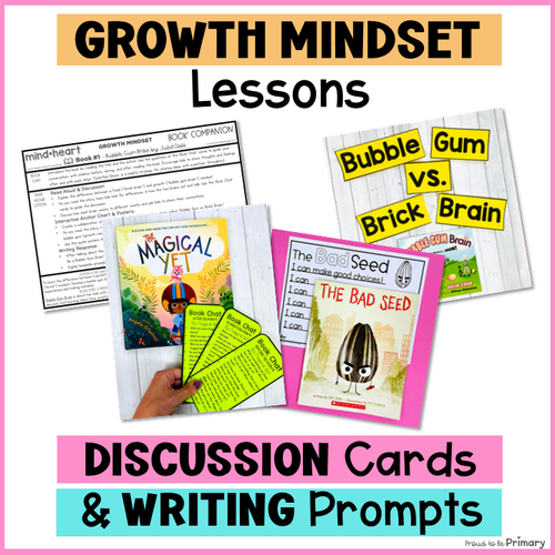 Growth Mindset Read Aloud Picture Book Activities - Sort, Crafts, Colo