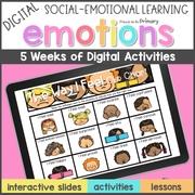 Digital K-2 Emotions Lessons & Social Emotional Learning Activities
