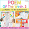 Poem of the Week Shared Reading Poems & Activities with MLK and Pengui