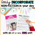 Owl Bird Science & Non-Fiction ELA Unit