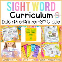 Dolch Sight Words Program BUNDLE (Pre-Primer to Third Grade)