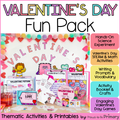 Valentine's Day Activities, Crafts, Bulletin Board, Cards, Games, Writ