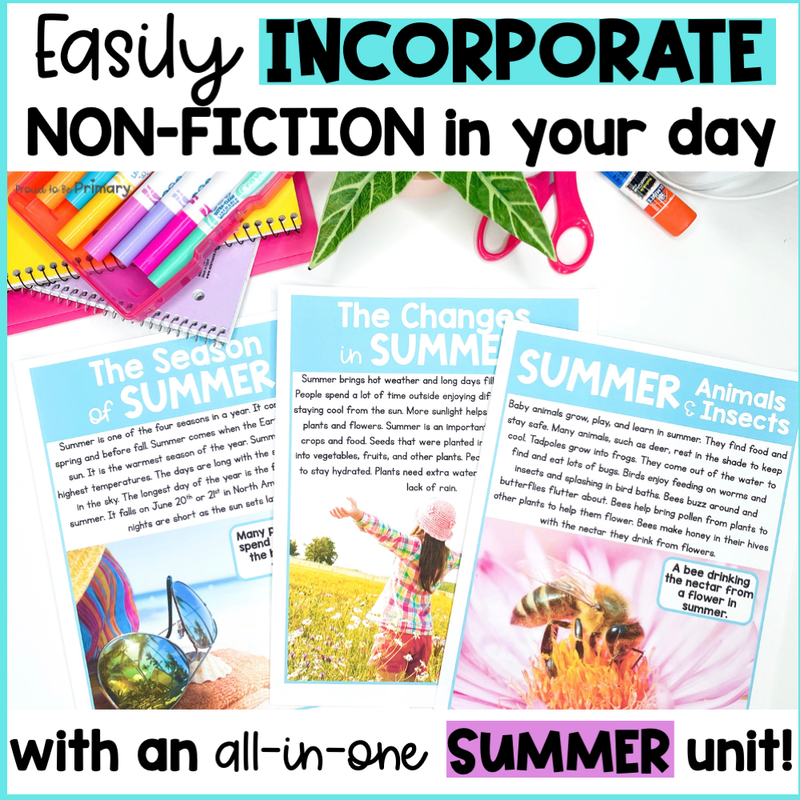 Summer Sunflowers Starfish Bees Life Cycle Craft Vocabulary Science Ac