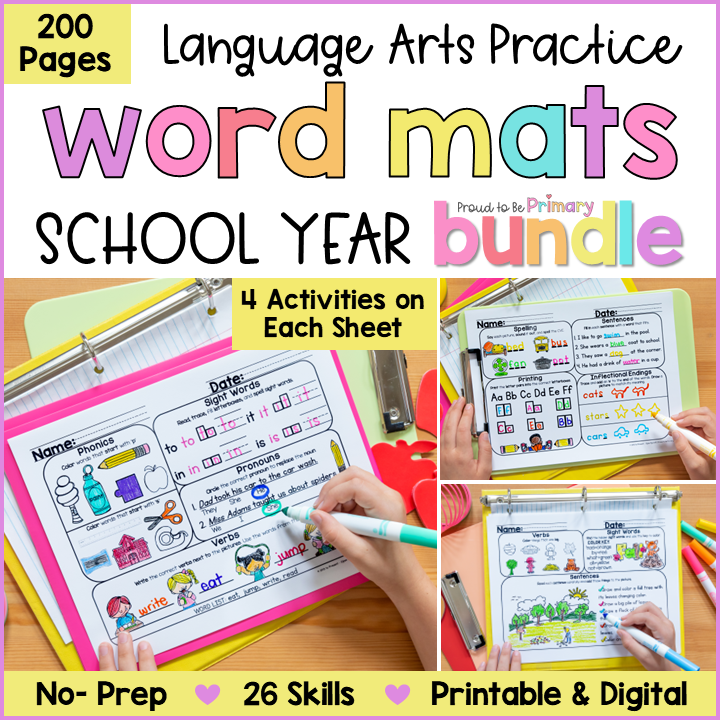 Morning Word Work Activities - No-Prep Spelling & Sight Word Practice