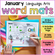 Winter Word Work Activities for January & New Years - Literacy Center