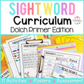 Dolch Sight Words Primer Words Activities & Worksheets