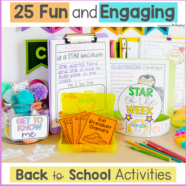 Back to School Social Emotional Learning Activities for K-2 – Proud to ...