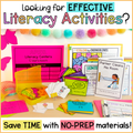 April First Grade Science of Reading Literacy Centers