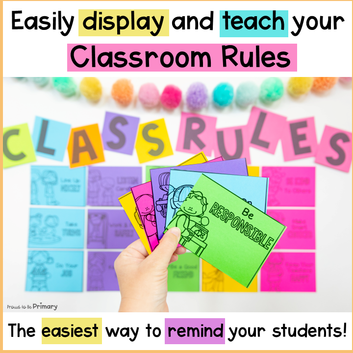 Classroom Rules Cards – Proud to be Primary