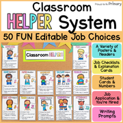 Classroom Job Chart & Management System - Editable Student Jobs