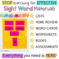 Dolch Sight Words Primer Words Activities & Worksheets