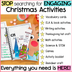 Christmas Activities - Reindeer Craft, Games, Santa Letter - Math & Li