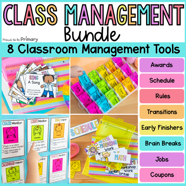Classroom Management Bundle: Jobs, Coupons, Transitions, Brain Breaks ...